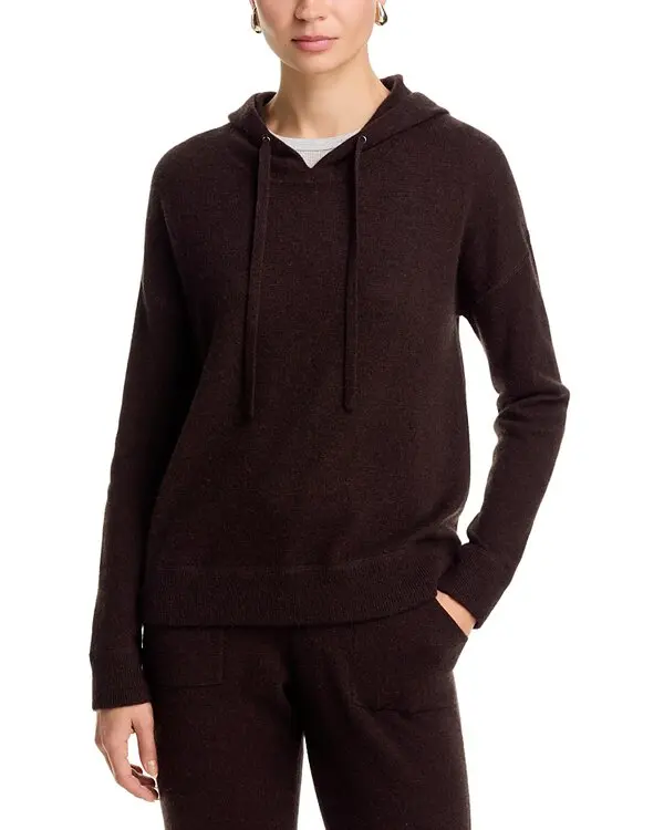 Bloomingdale'S C Exclusive Pullover Cashmere Hoodie - Dark Brown