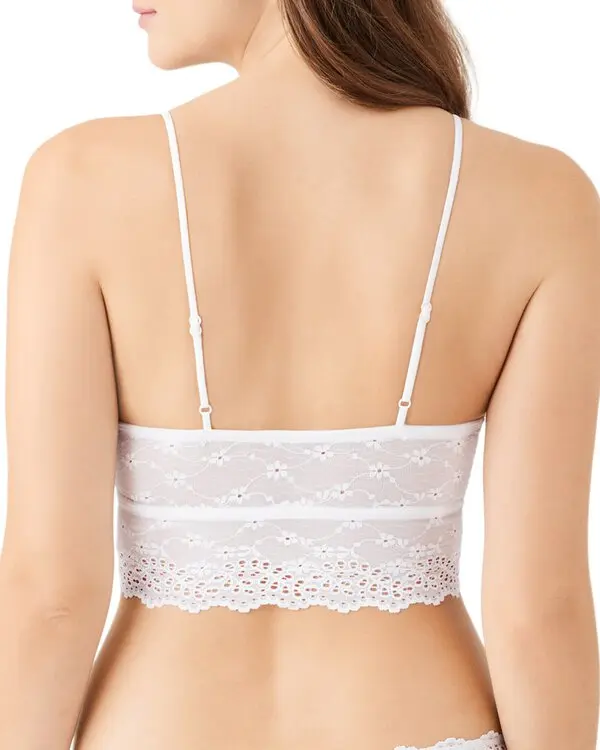 Wacoal B. Tempt'd Inspired Eyelet Longline Bralette - White