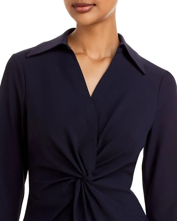 Cinq À Sept Mckenna Twist-front Top - Navy