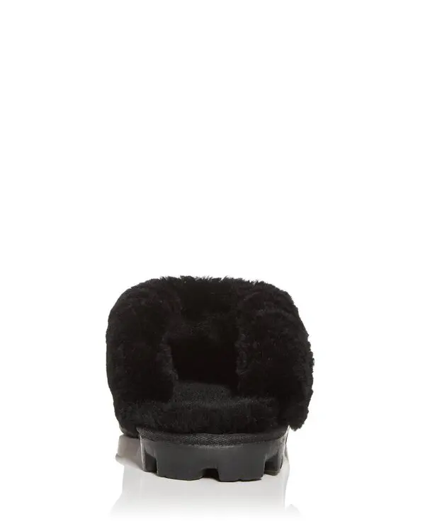 UGG Coquette Shearling Slippers - Black