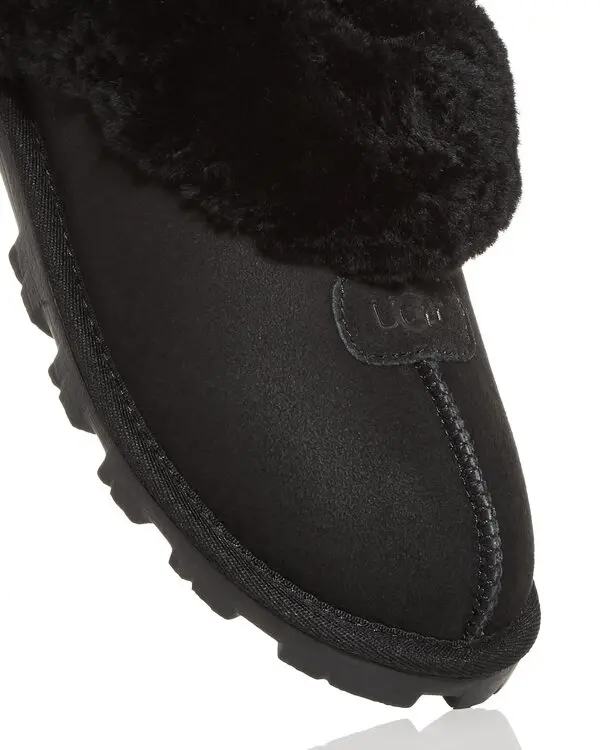 UGG Coquette Shearling Slippers - Black