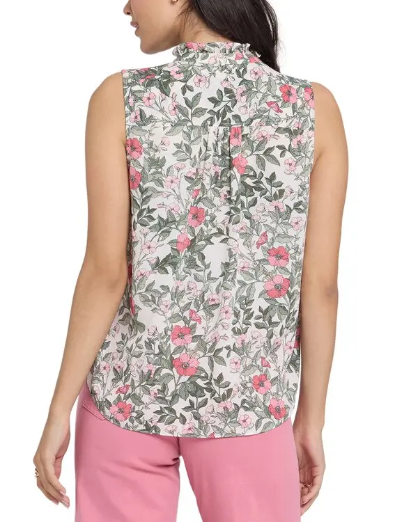 NYDJ Sleeveless Ruffled Top - Primrose Garden