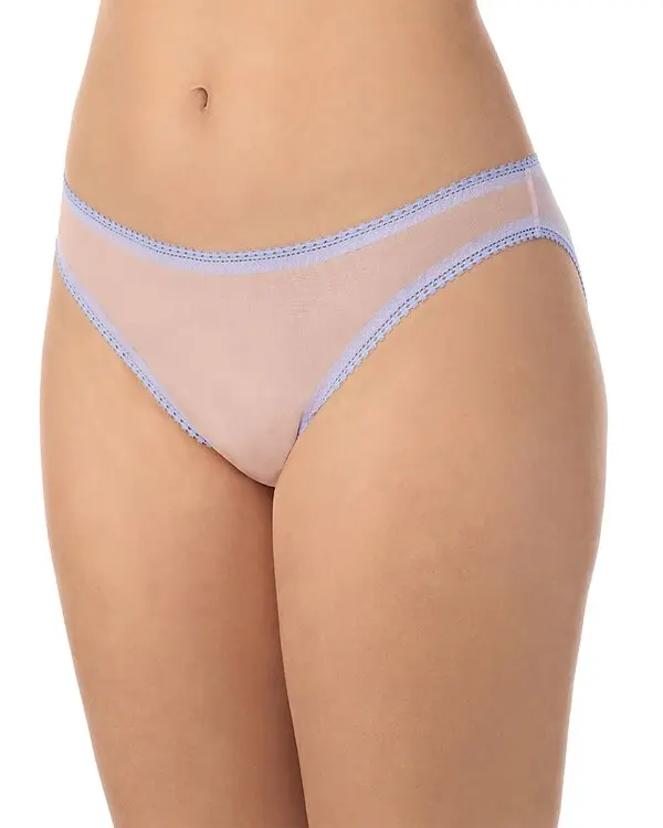 ON GOSSAMER Mesh Hip Bikini - Pink Dream