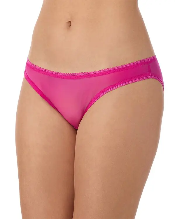 ON GOSSAMER Mesh Hip Bikini - Sweet Fuchsia