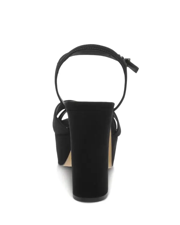 Schutz Keefa High-heel Platform Sandals - Black Suede