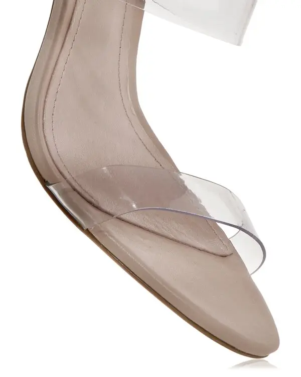 Schutz Ariella High-heel Slide Sandals - Transparent