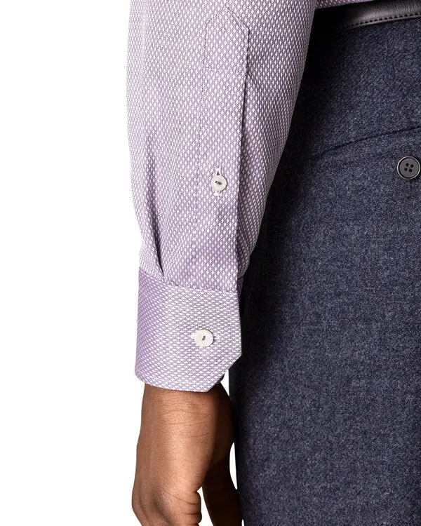Eton Slim Fit Textured Solid Shirt
