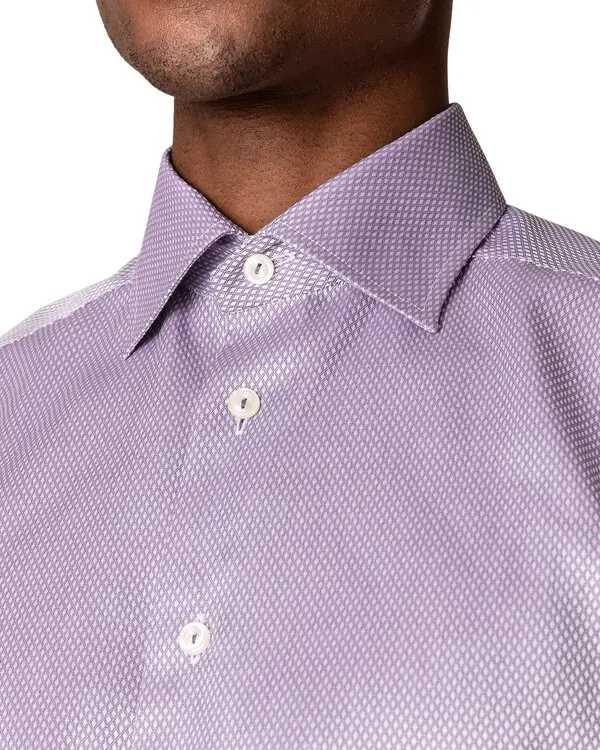 Eton Slim Fit Textured Solid Shirt