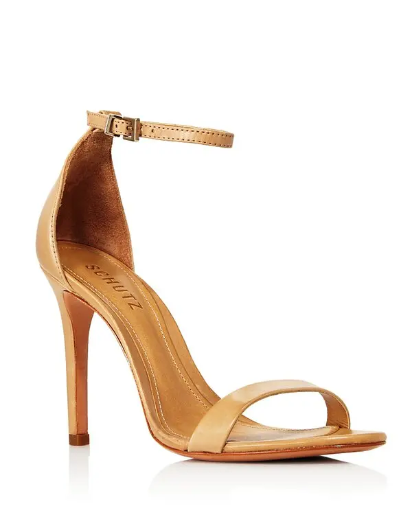 Schutz Cadey Lee Sandals - Lightwood Leather