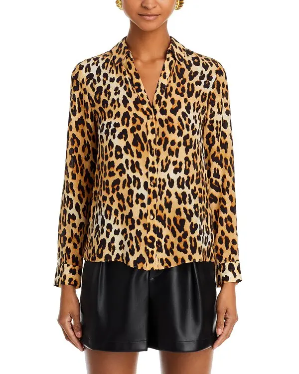 Alice + Olivia Eloise Leopard Print Shirt