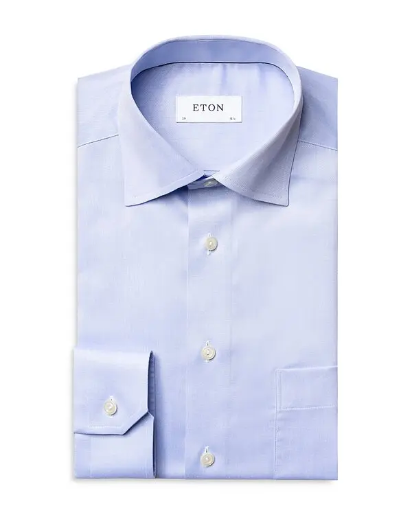 Eton Signature Twill Classic Fit Dress Shirt - Blue