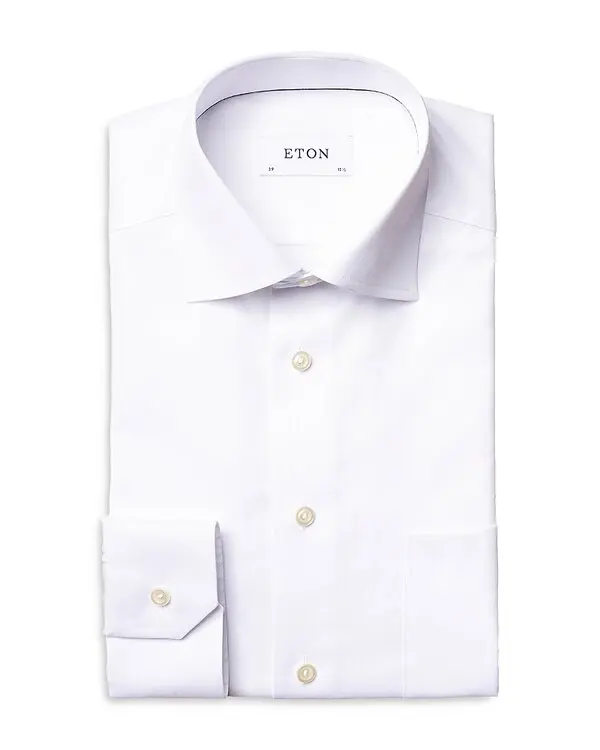 Eton Signature Twill Classic Fit Dress Shirt - White