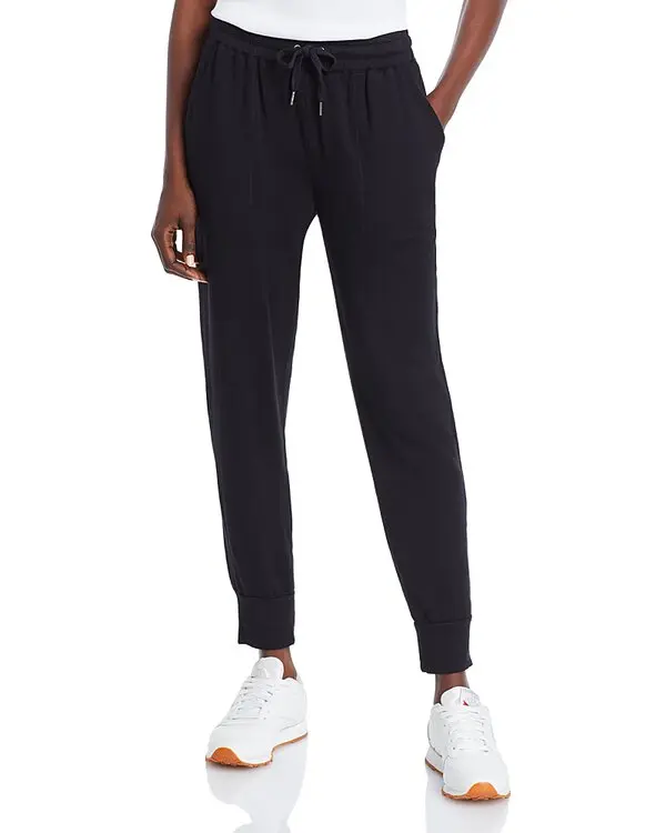 Splendid Patch Pocket Sweatpants - Black