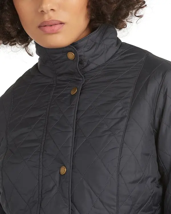 Barbour Flyweight Cavalry Quilted Jacket - Navy/navy
