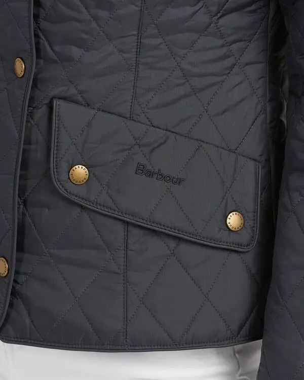 Barbour Flyweight Cavalry Quilted Jacket - Navy/navy
