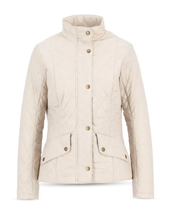 Barbour Flyweight Cavalry Quilted Jacket - Pearl/stone