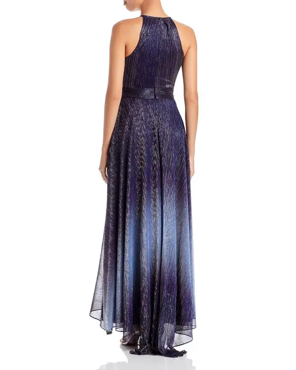 Aqua Metallic Ombre Gown Exclusive - Navy/peri