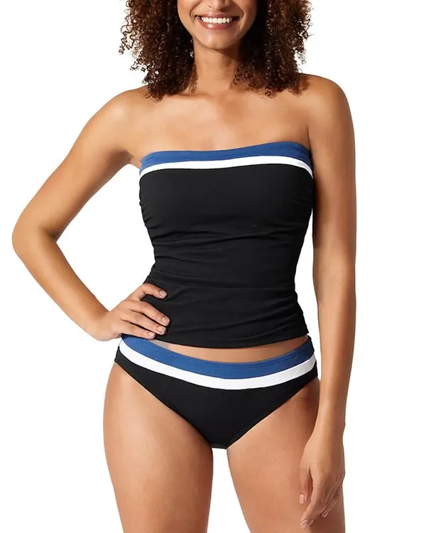 Tommy Bahama Island Cays Color Block Bandeau Tankini Top
