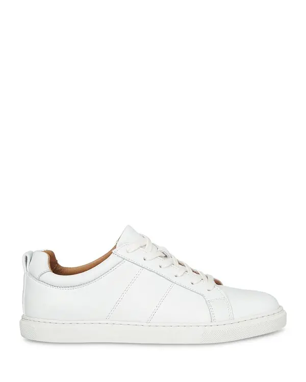 Whistles Koki Lace Up Leather Sneakers - White