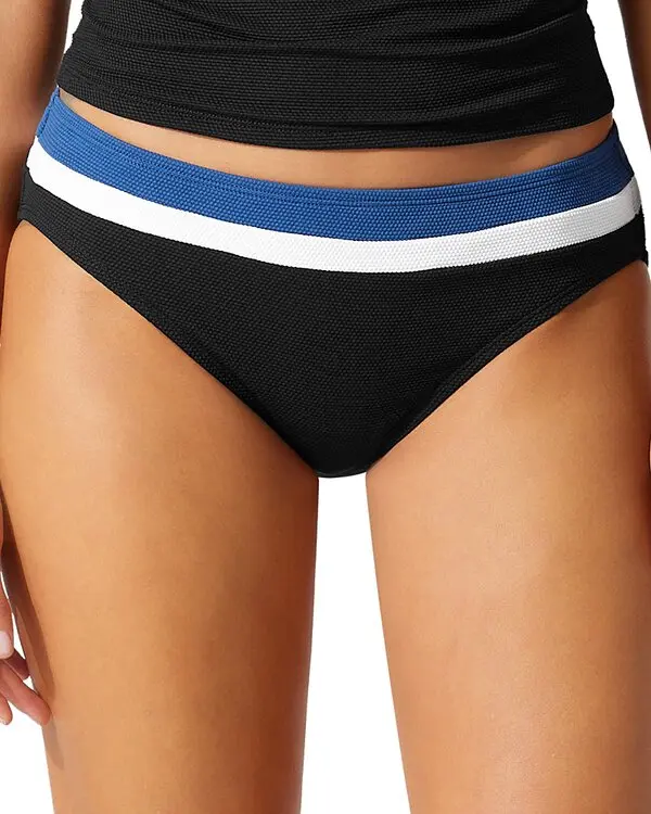 Tommy Bahama Island Cays Color Block Hipster Bikini Bottom - Indigo Tide