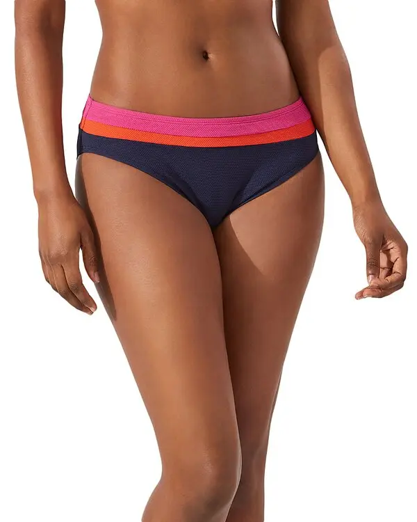 Tommy Bahama Island Cays Color Block Hipster Bikini Bottom - Passion Pink