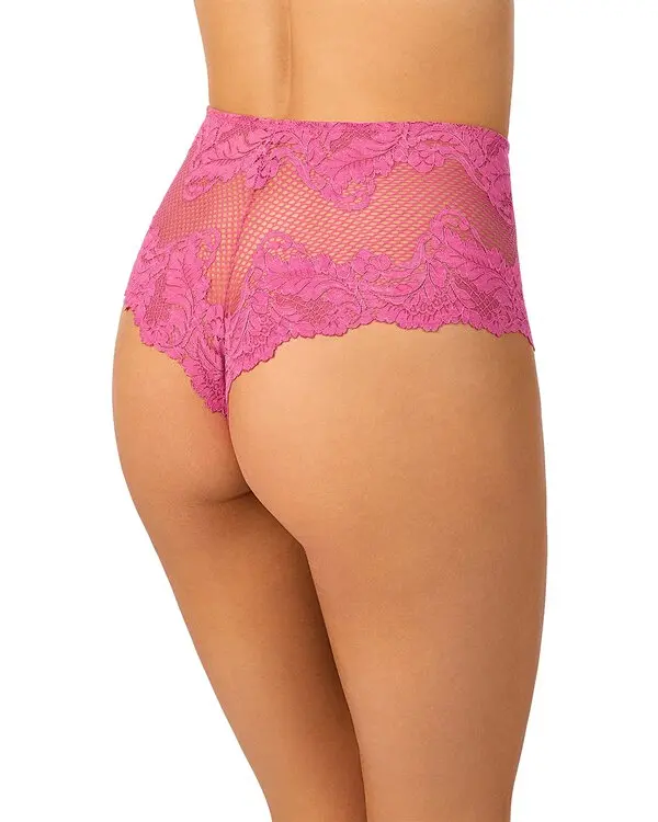 Le Mystère Lace Allure High Waist Thong - Azalea