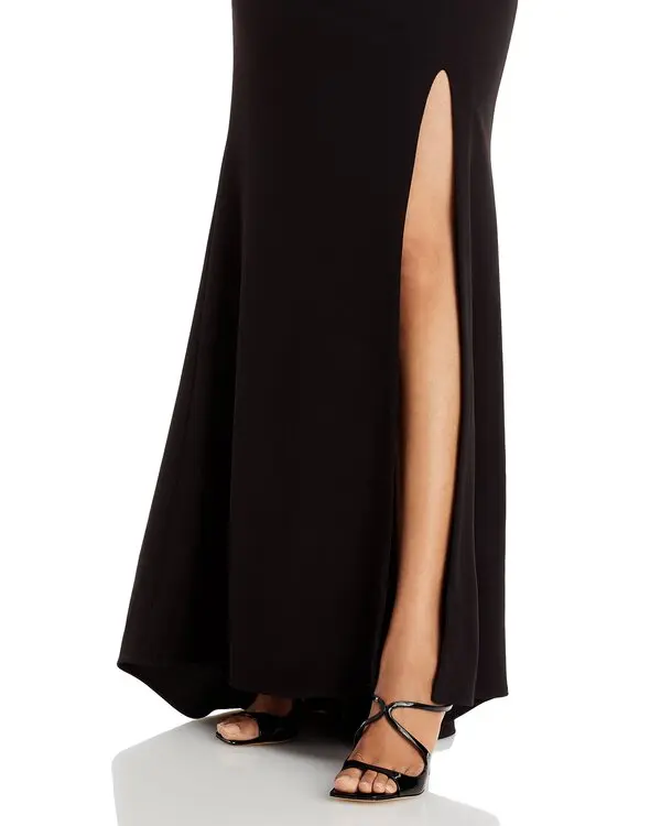 Aqua Halter Neck Gown Exclusive