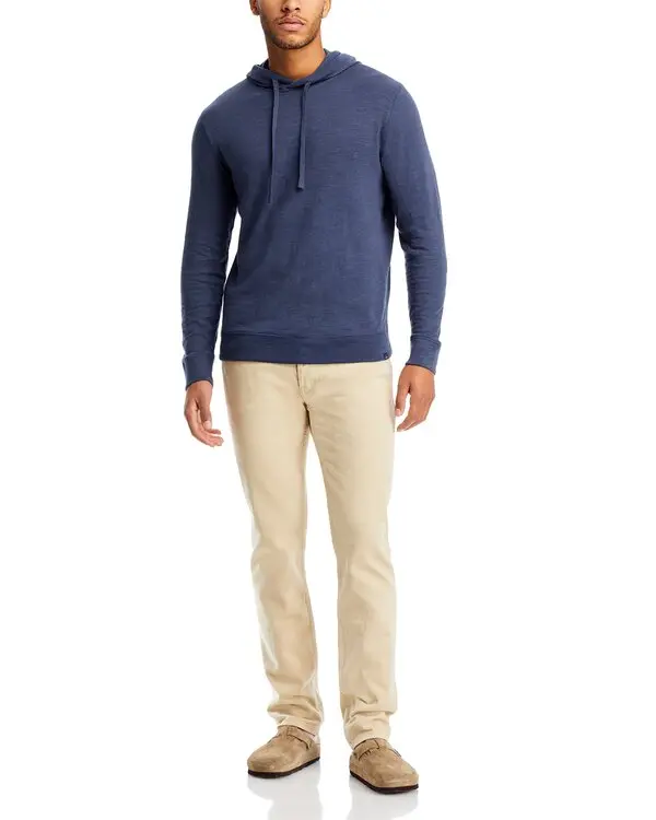 Faherty Brand Slub Cotton Hoodie - Blue Night