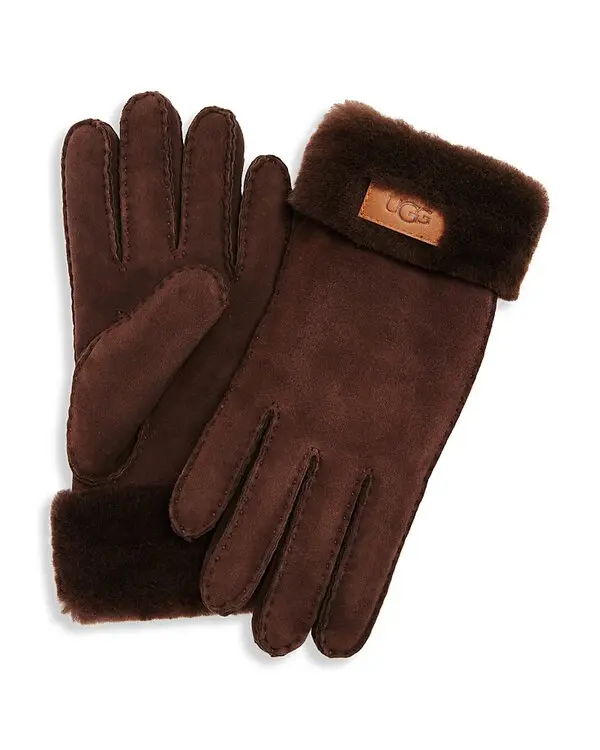UGG Shearling Gloves - Burnt Cedar