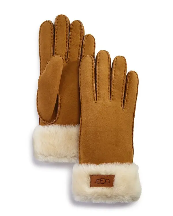 UGG Shearling Gloves - Chestnut
