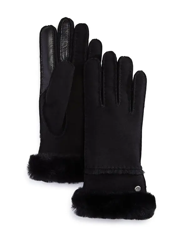 UGG Shearling Tech Gloves - Black