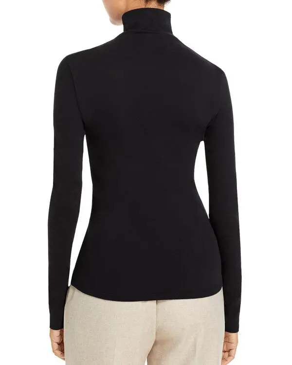 Vince Essential Long Sleeve Turtleneck - Black