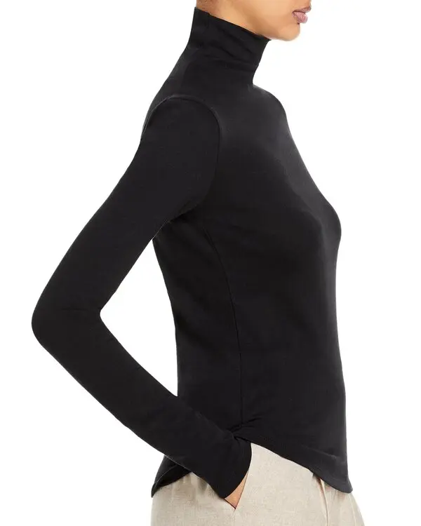 Vince Essential Long Sleeve Turtleneck - Black