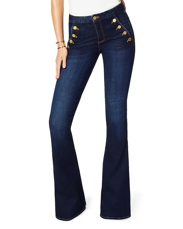 Ramy Brook Helena High-rise Flare Jeans - Dark Rinse