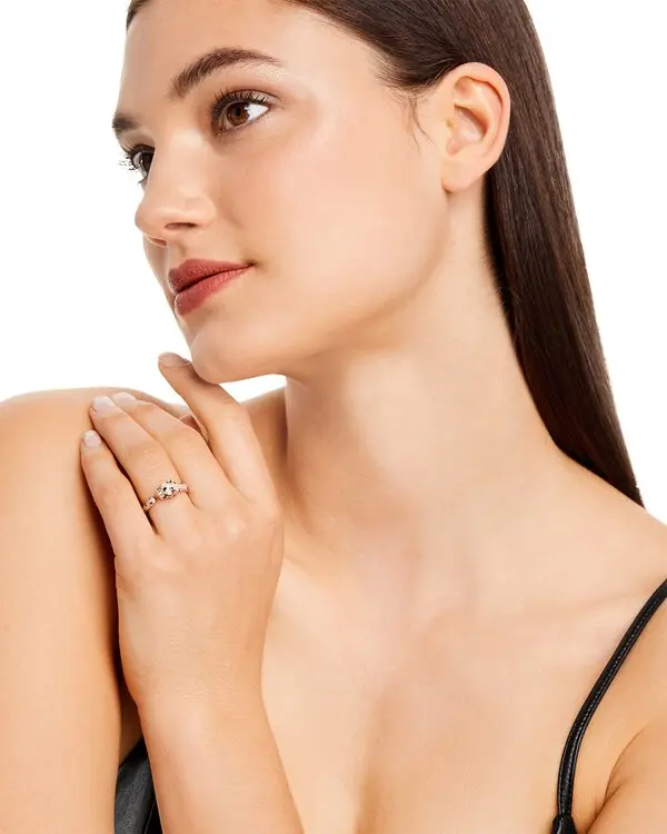 Bloomingdale'S Diamond And Tsavorite Panther Ring In 14k Rose