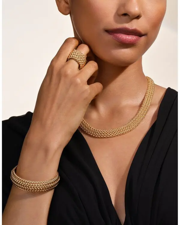 Bloomingdale'S 14k Yellow Woven Ring