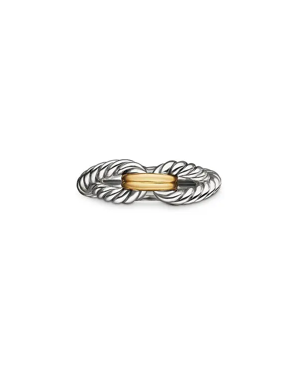 David Yurman Cable Loop Band Ring, 7mm - Gold/silver