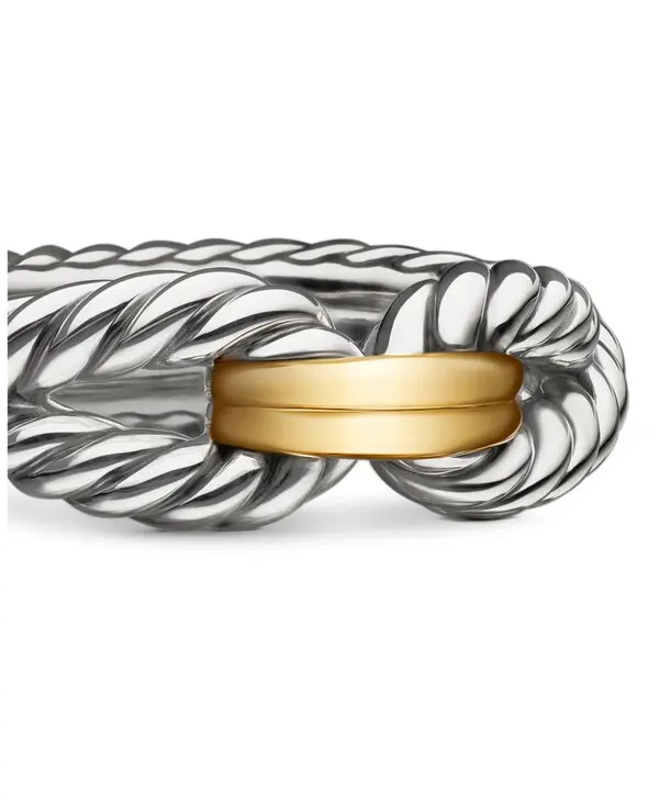 David Yurman Cable Loop Band Ring, 7mm - Gold/silver