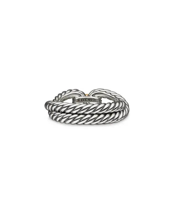 David Yurman Cable Loop Band Ring, 7mm - Gold/silver