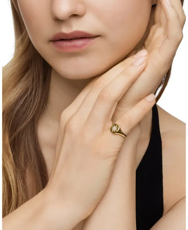 David Yurman Cable Collectibles Compass Mini Ring - White/gold