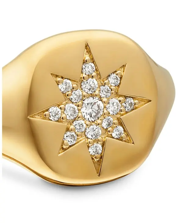 David Yurman Cable Collectibles Compass Mini Ring - White/gold