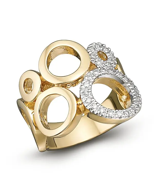 Bloomingdale'S Circular Diamond Ring - White/gold