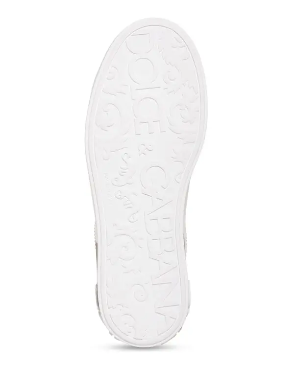 Dolce & Gabbana Portofino Lace Up Sneakers - White/black