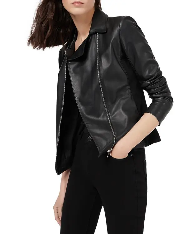 Emporio Armani Lamba Leather Biker Jacket