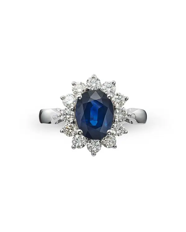 Bloomingdale'S Sapphire And Diamond Statement Ring