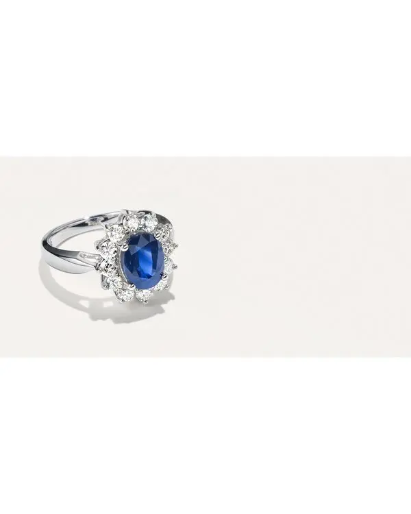 Bloomingdale'S Sapphire And Diamond Statement Ring