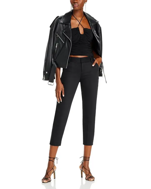 Alice + Olivia Stacey Cropped Slim Pants