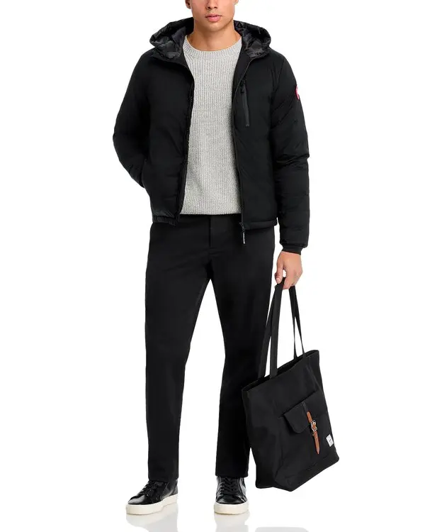 Canada Goose Lodge Packable Hooded Down Jacket - Black