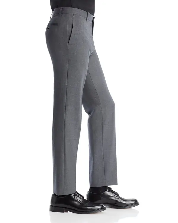 Theory Mayer Wool Tailored Slim Fit Suit Pants - Medium Charcoal