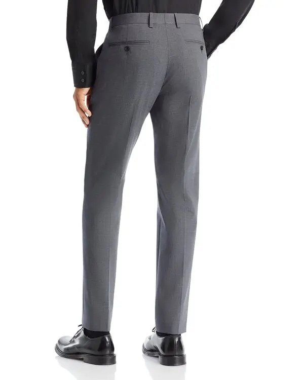 Theory Mayer Wool Tailored Slim Fit Suit Pants - Medium Charcoal